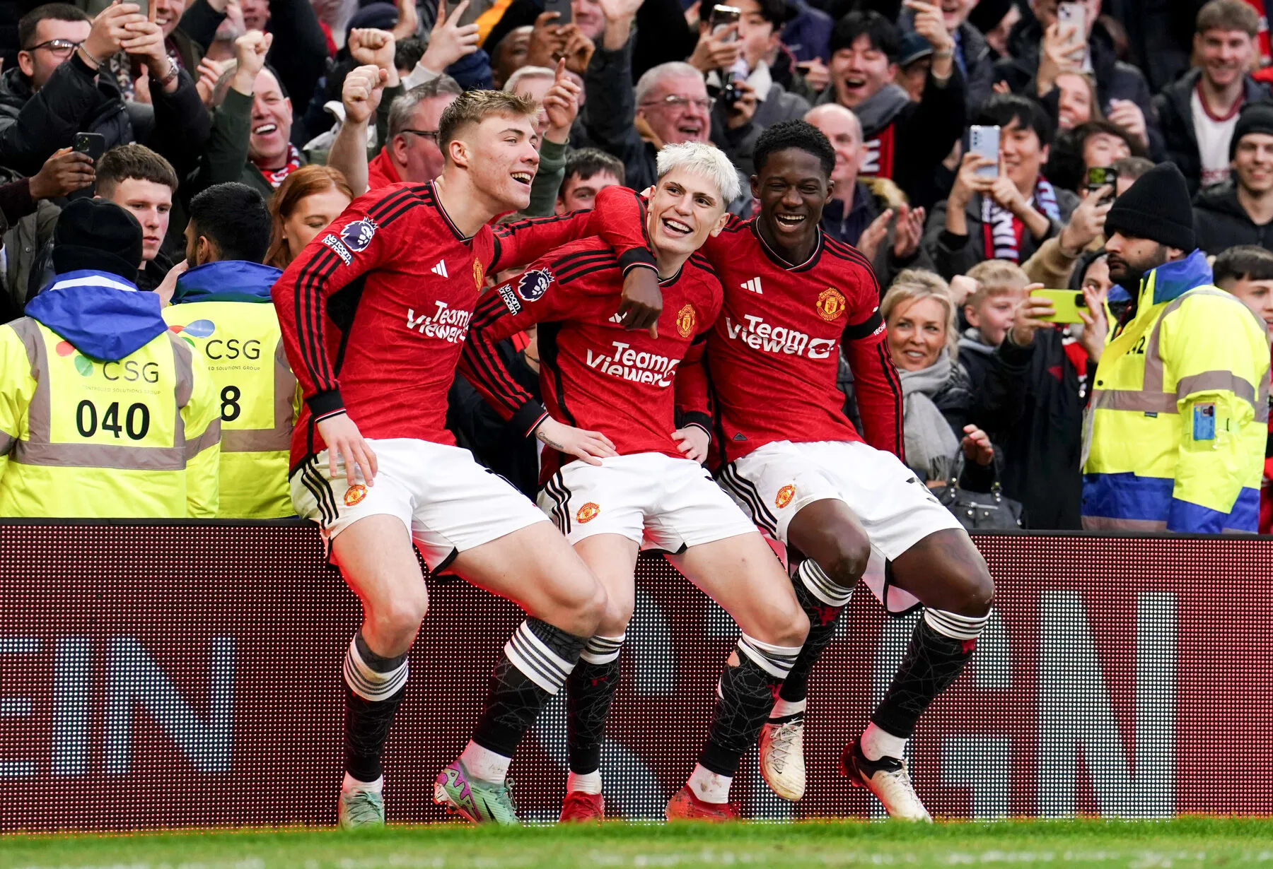 Quand Alejandro Garnacho reprend la célébration de Mohammed Kudus ...