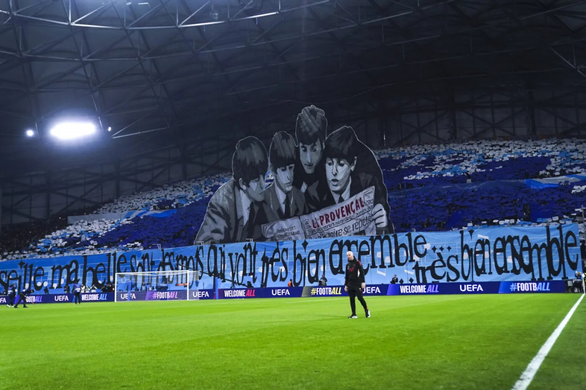 Les Anglais (et l’Europe) en admiration devant les tifos du Vélodrome ...