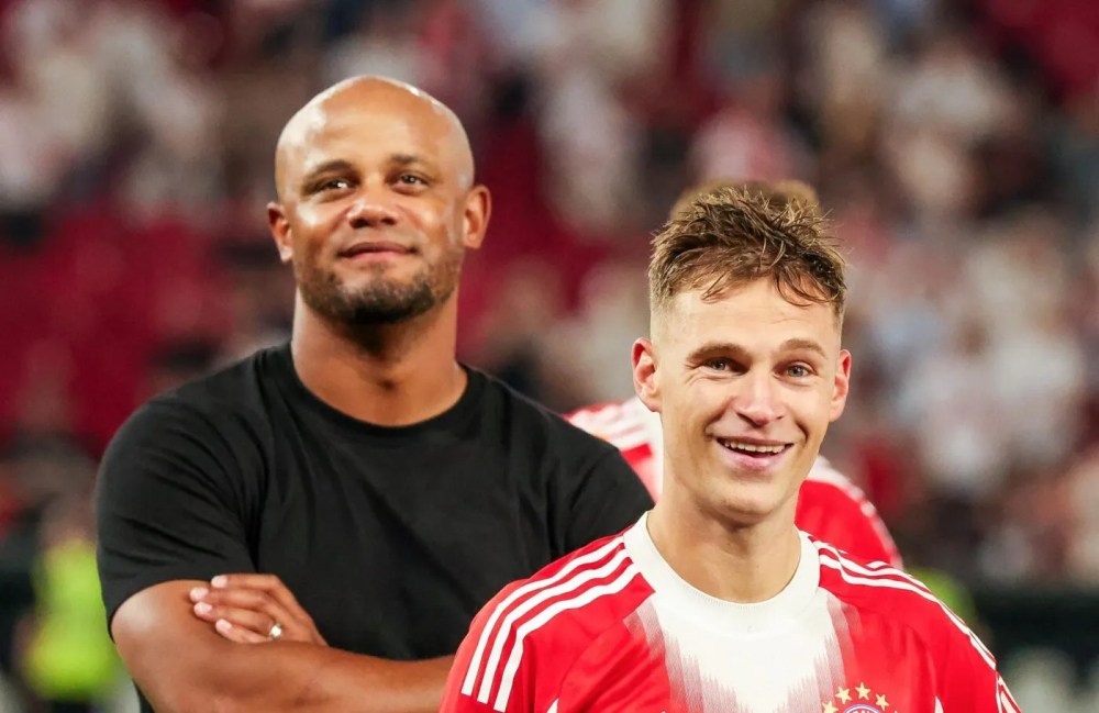 Vincent Kompany et Joshua Kimmich se fichent complètement de ce qui se ...